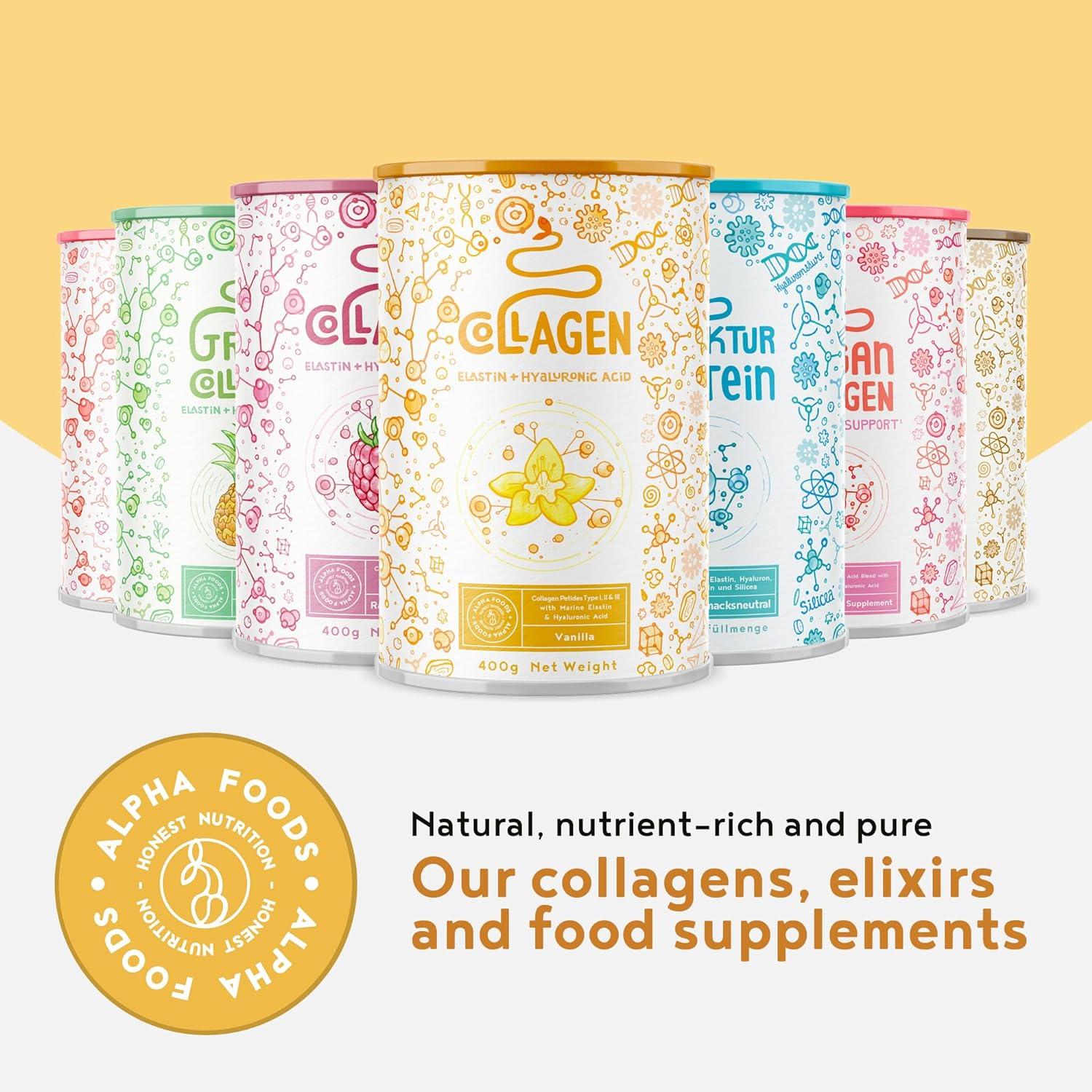 Alpha Foods Vanilla Collagen Powder with Hyaluronic Acid 400g - Premium ...