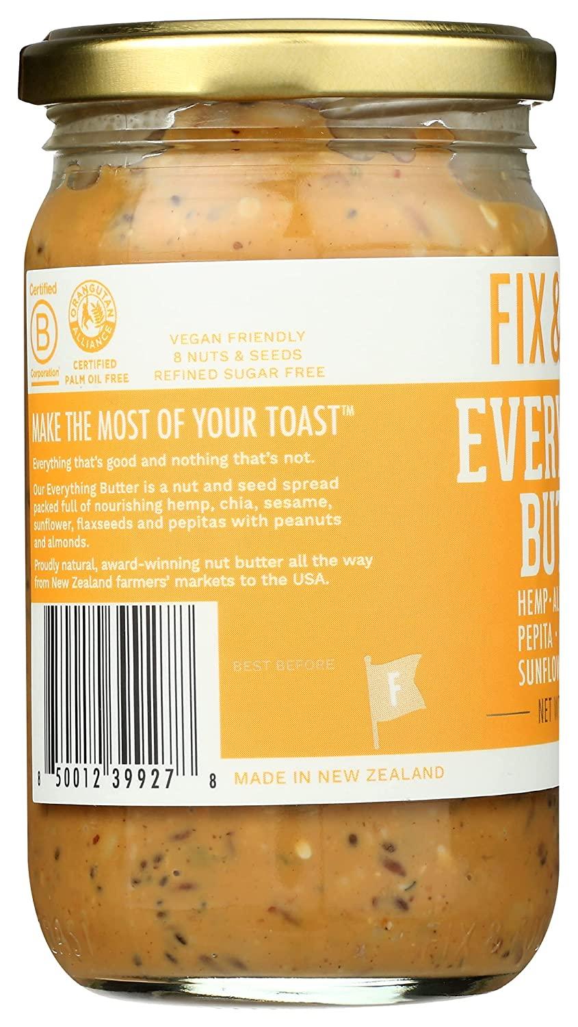 Fix and Fogg Everything Butter 10 OZ - Versatile Nut Butter for ...