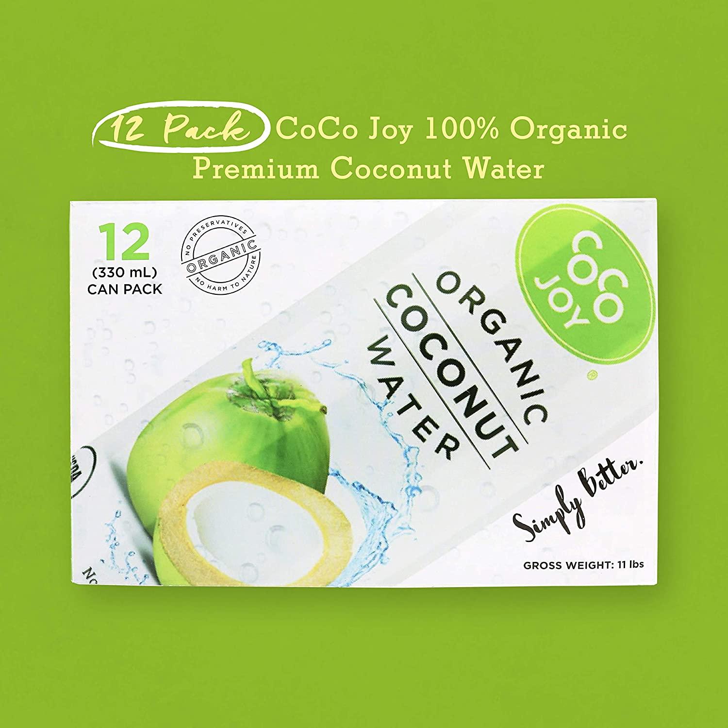 CoCo Joy All Organic Coconut Water Natural and Fresh Nutrient-Rich ...
