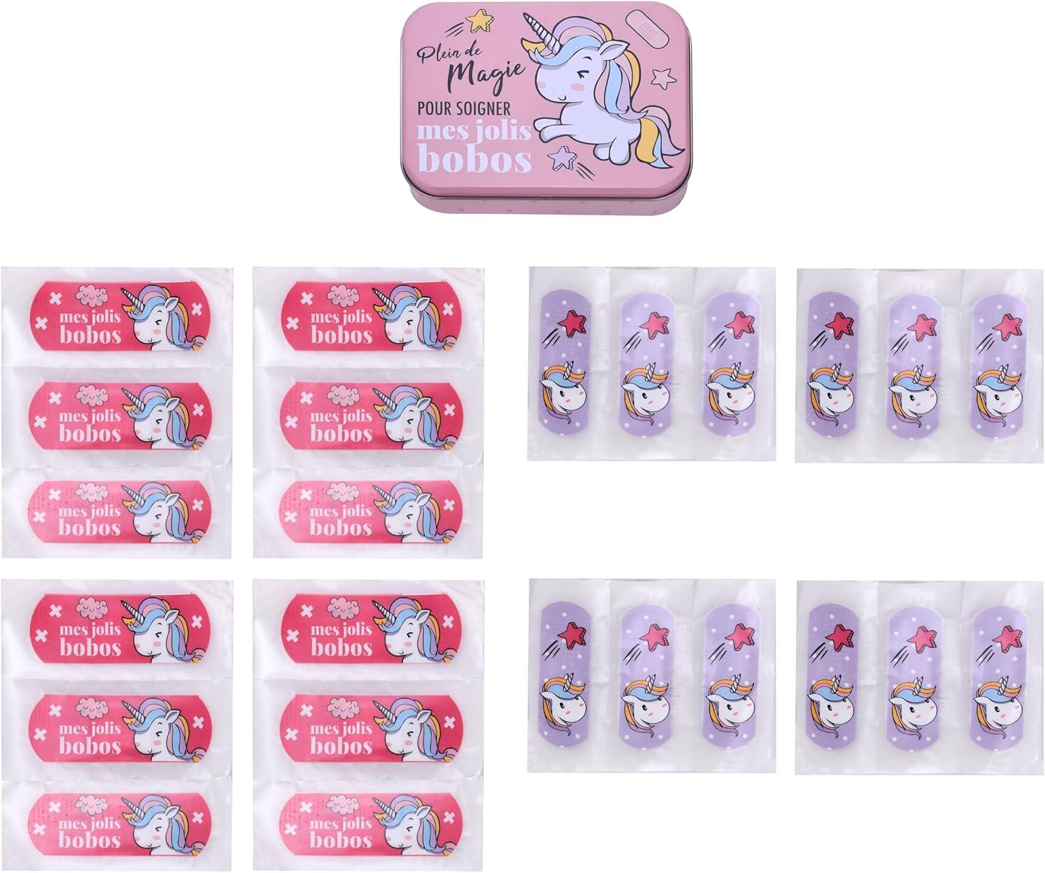 Unicorn Children's Plaster Set - 2pcs with Metal Box - 24 Beautiful ...