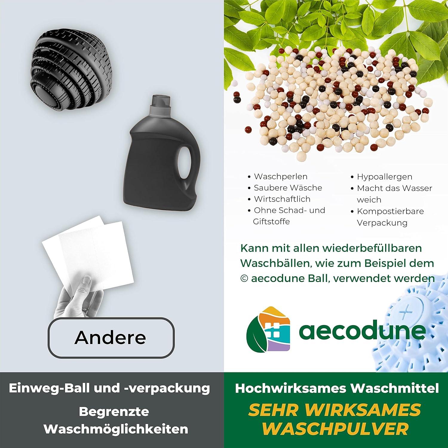 KO Waschball Aecodune Refill - 80 Washes of Natural Detergent Powder ...