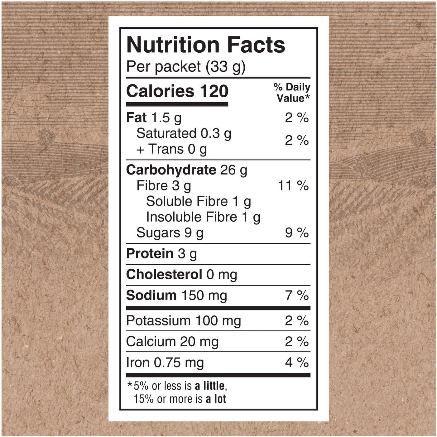 Quaker Apples & Cinnamon Instant Oatmeal 18 Packets 594g Apples ...