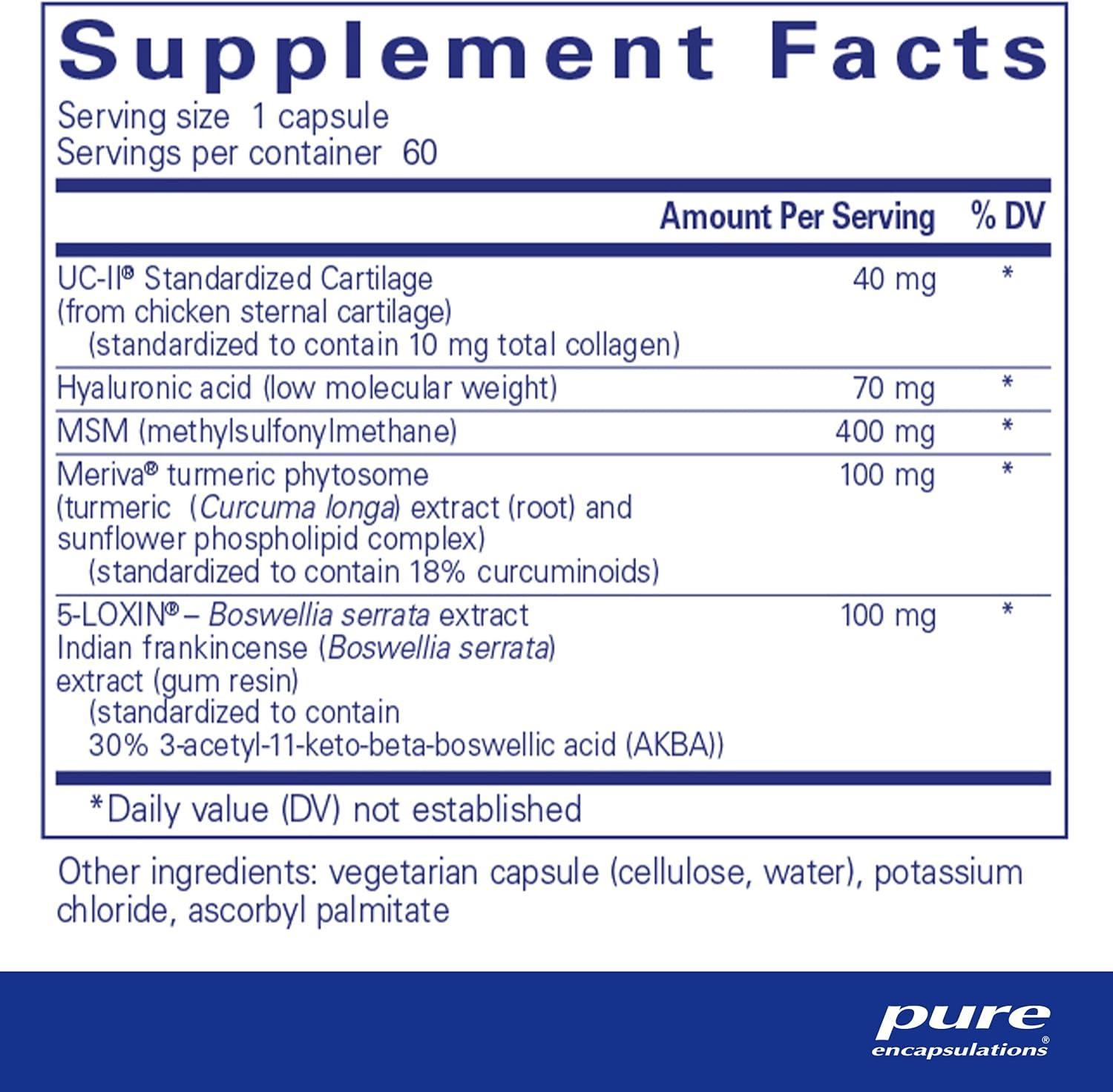 Pure Encapsulations Joint Complex - 60 Capsules | Supports Joint ...