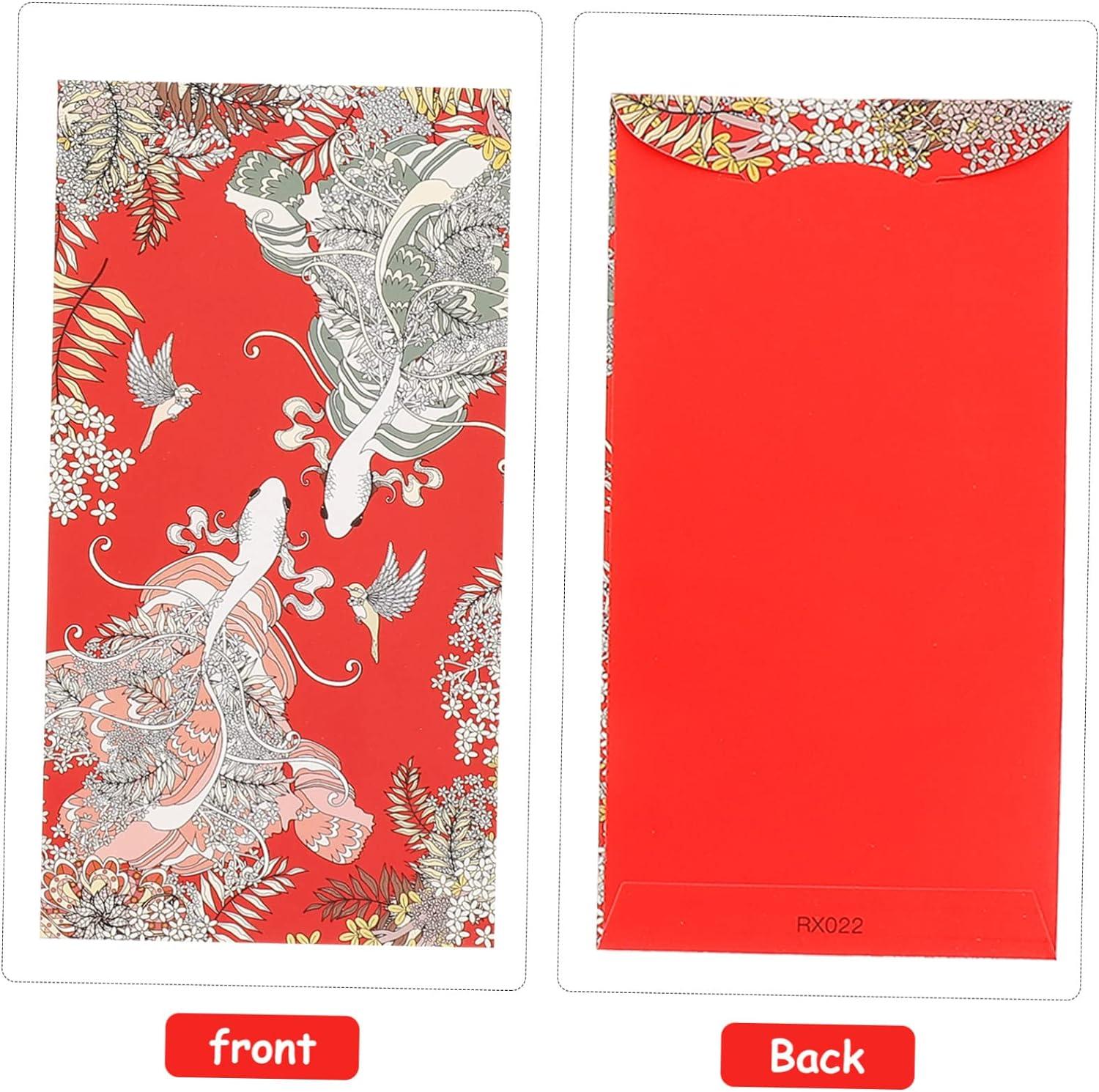 TEHAUX 20pcs Red Envelope Bag Year of Tiger Red Envelopes Japanese ...