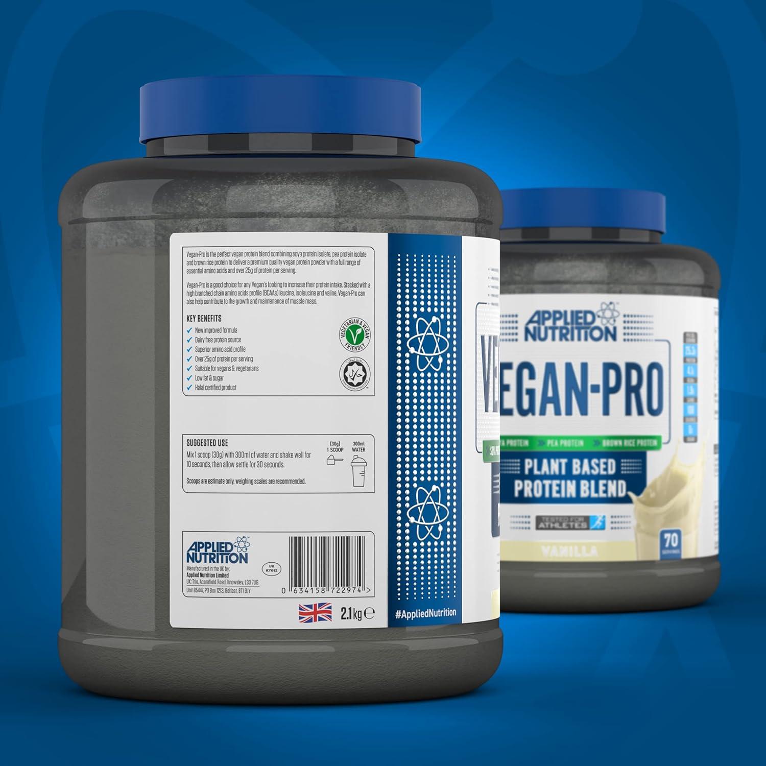 Applied Nutrition Vegan Pro Vanilla Plant Based Protein Powder 2.1kg ...