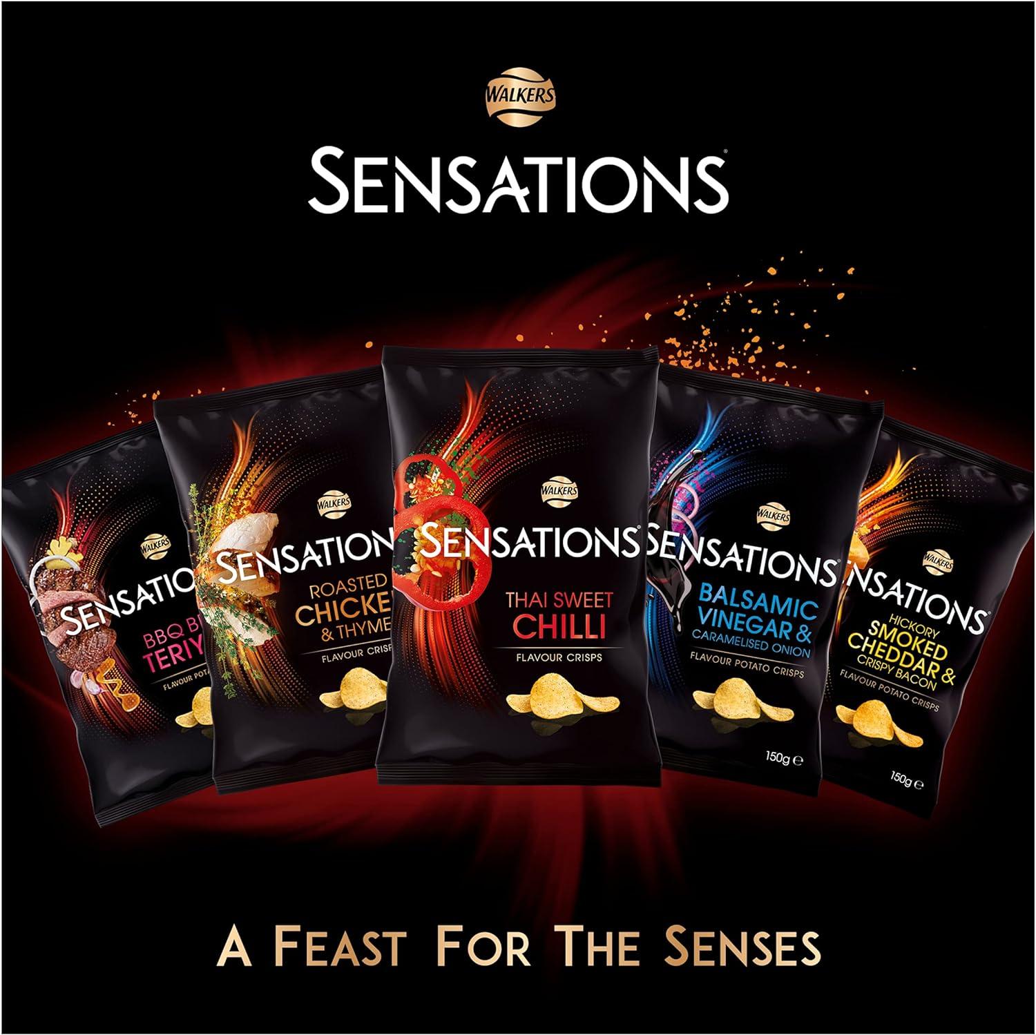 Sensations Roast Chicken & Thyme Potato Crisps 150g - Premium Sharing ...