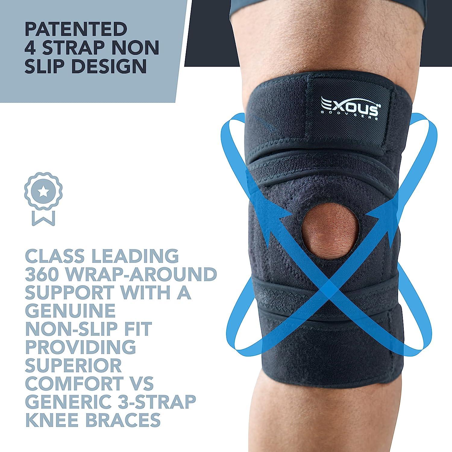EXOUS BODYGEAR Knee Brace for Meniscus Tear Support - Size Medium ...