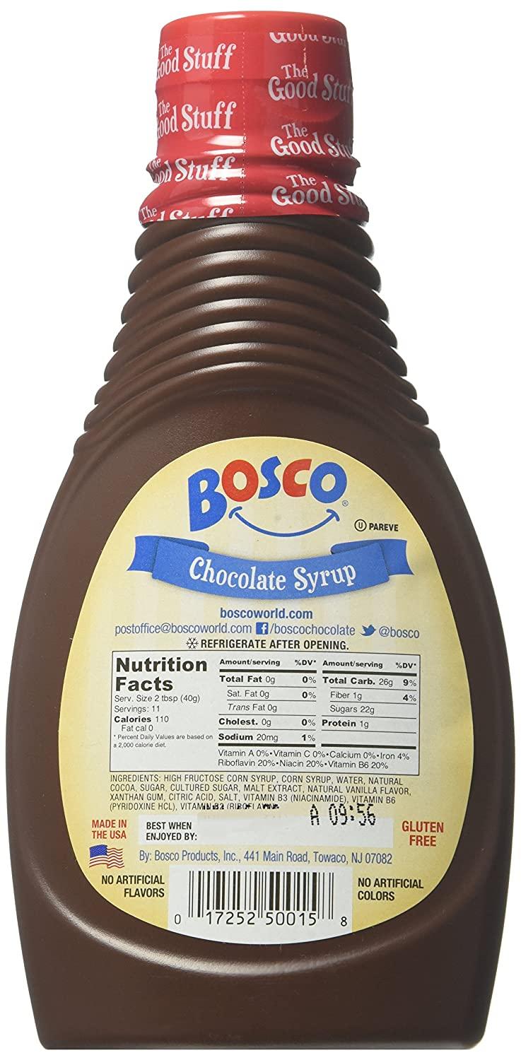 Bosco Chocolate Syrup 15oz - Pack of 6 | Delicious and Versatile ...