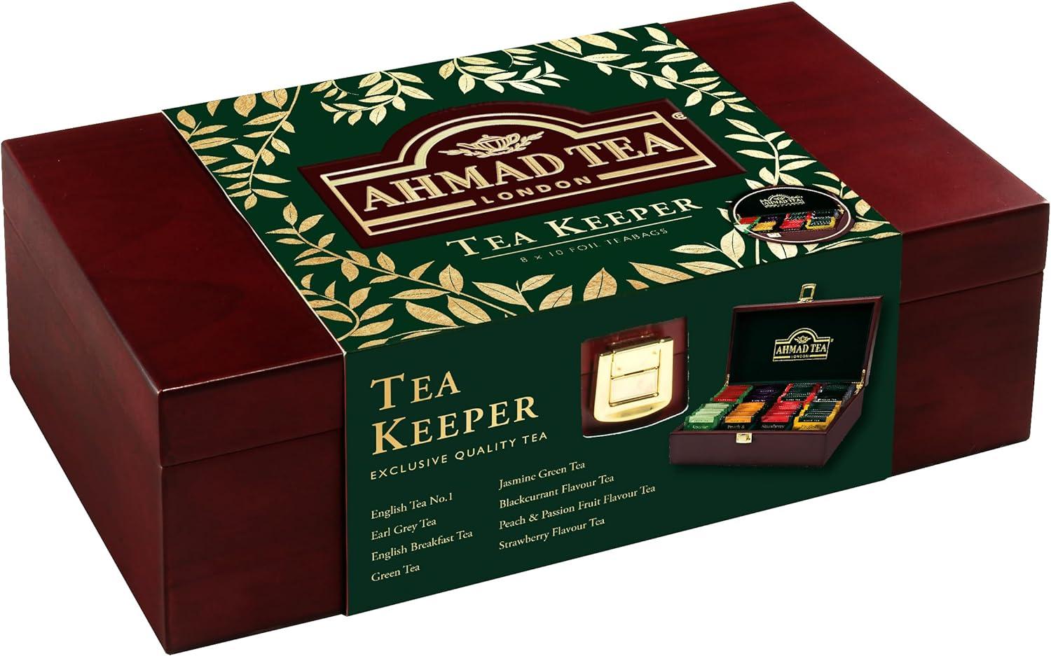 Ahmad Tea Tea Keeper 80 Teabag Box - Black & Green Fruit-Flavoured Tea ...