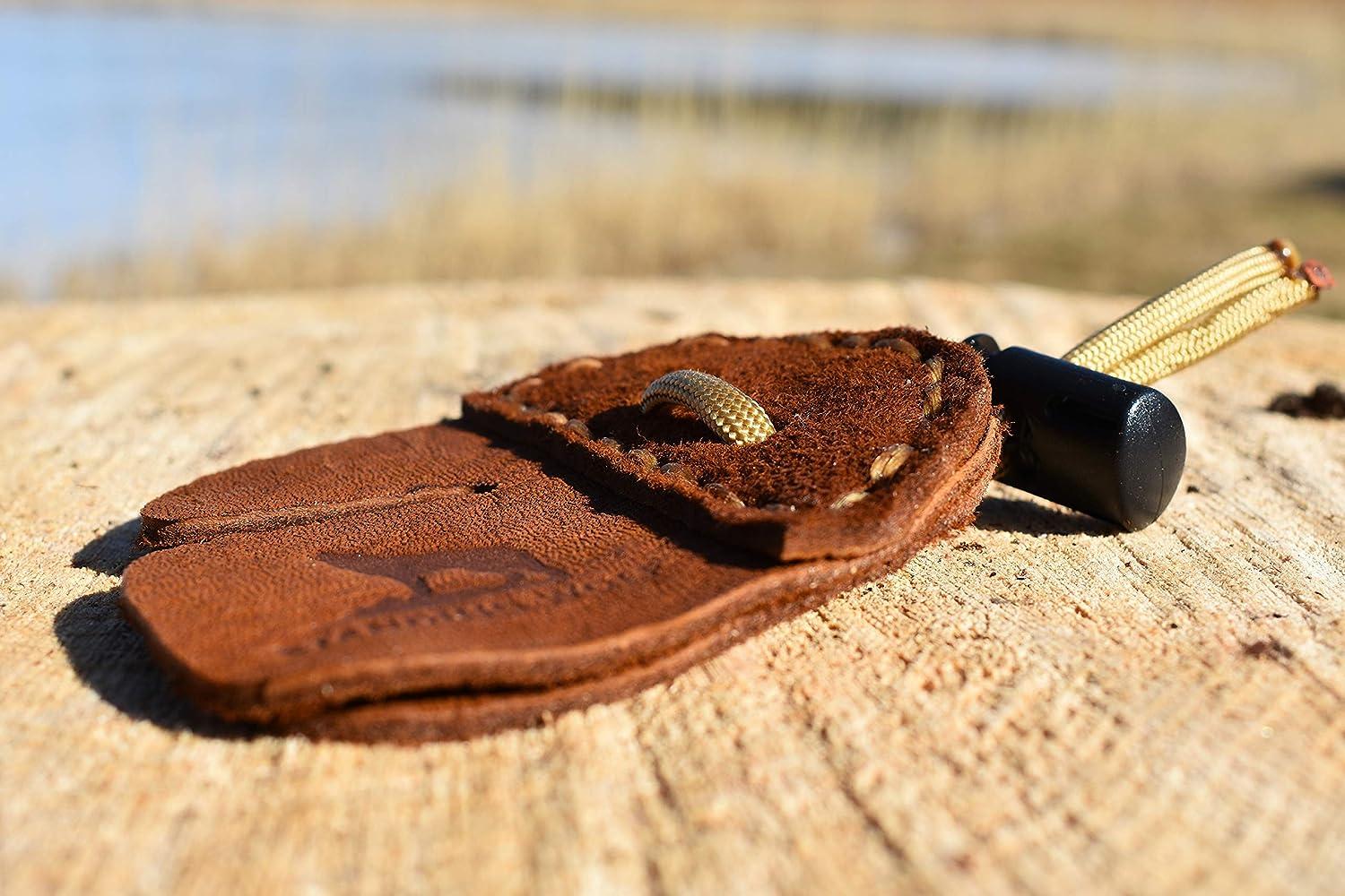 Standing Wolf Traditional Moose Leather Finger Tab for Archery ...