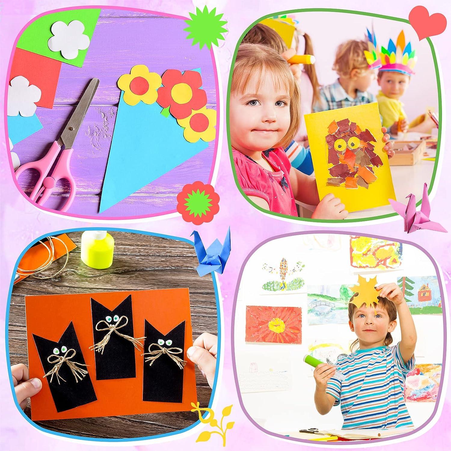 1000 Sheets Construction Paper Bulk Pack - 9x12 Inches - Assorted ...