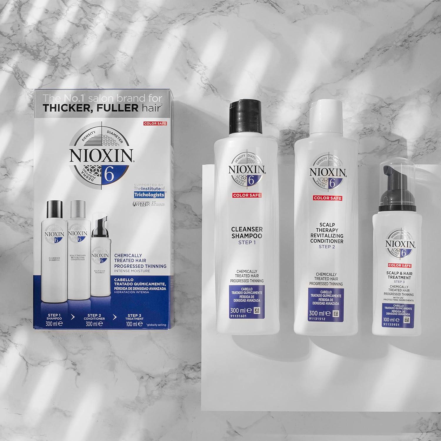 Nioxin System 6 300ml Shampoo for Chemically Treated Hair, Progressed ...