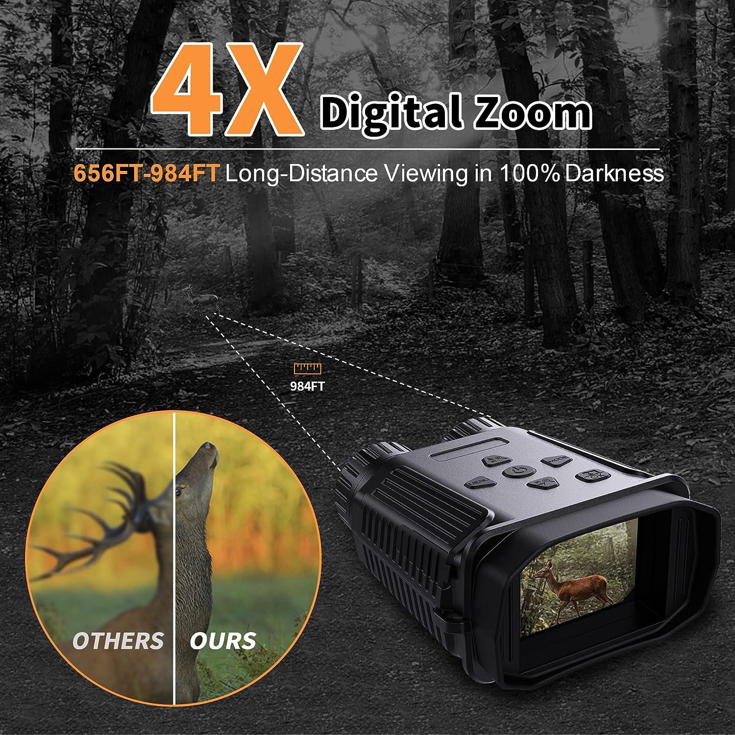 DSOON Mini Night Vision Goggles - HD 1080p, 984ft Viewing Range, 32G ...