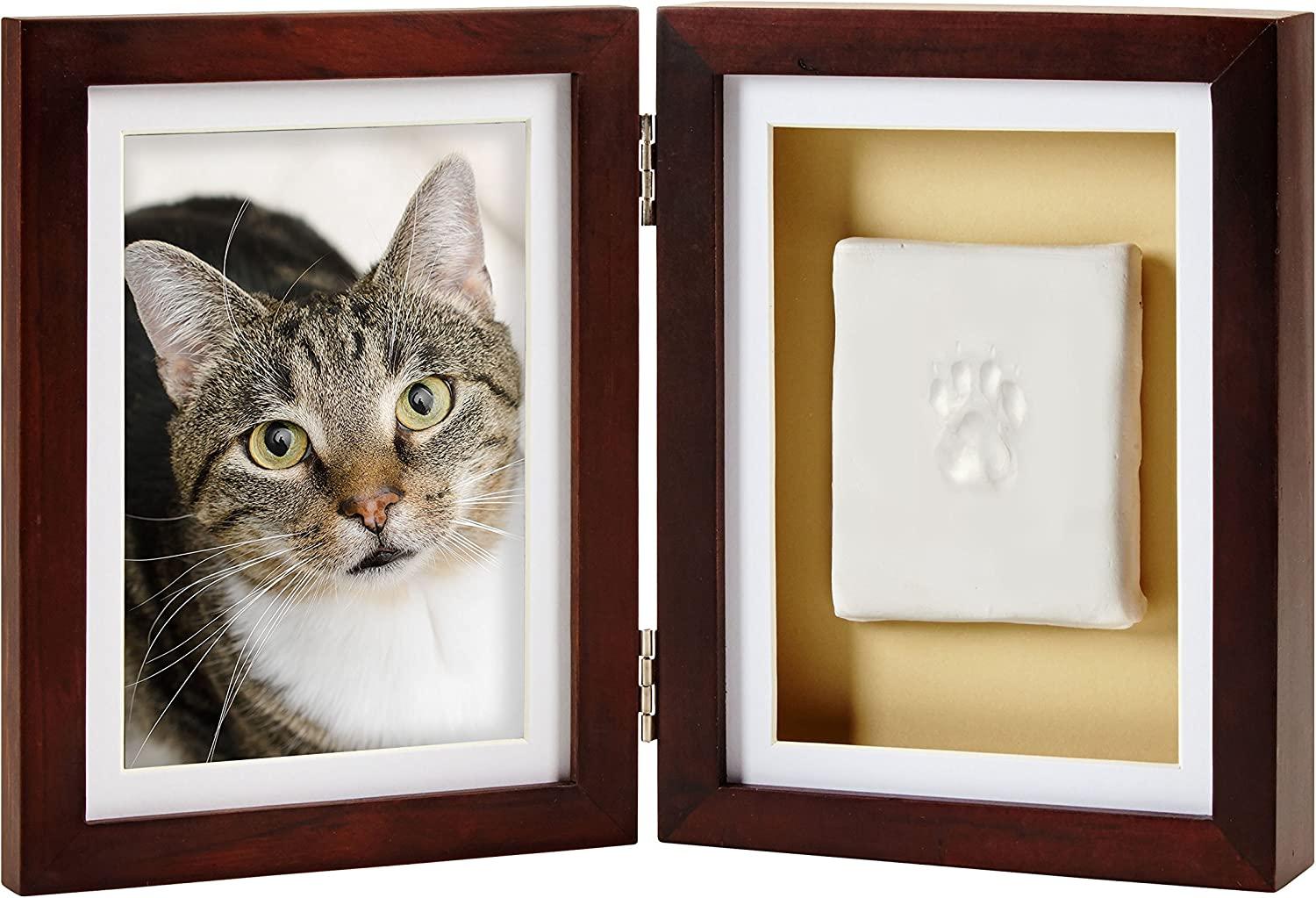 Pearhead Pet DIY Pawprints Desk Frame Kit in Espresso for Dogs & Cats ...