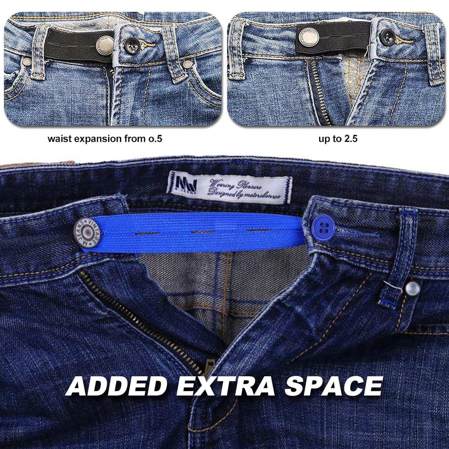 9PCS Elastic Waist Extenders - Adjustable Button Extenders for Pants ...