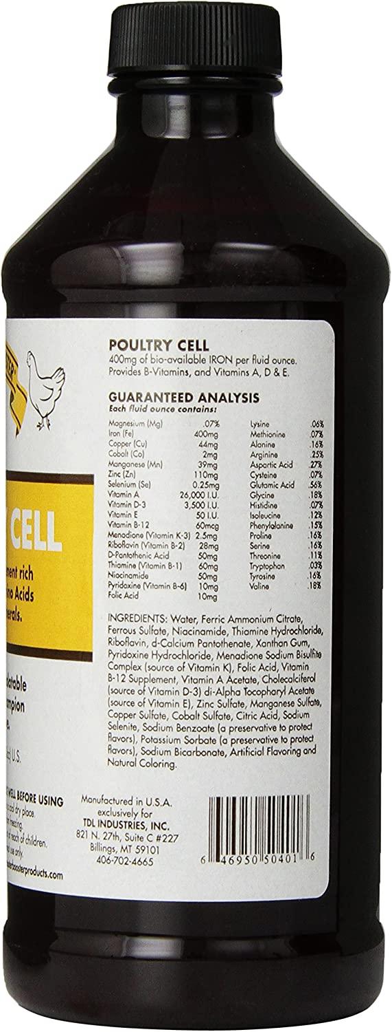 Rooster Booster Poultry Cell 16oz - Complete Poultry Vitamin and ...