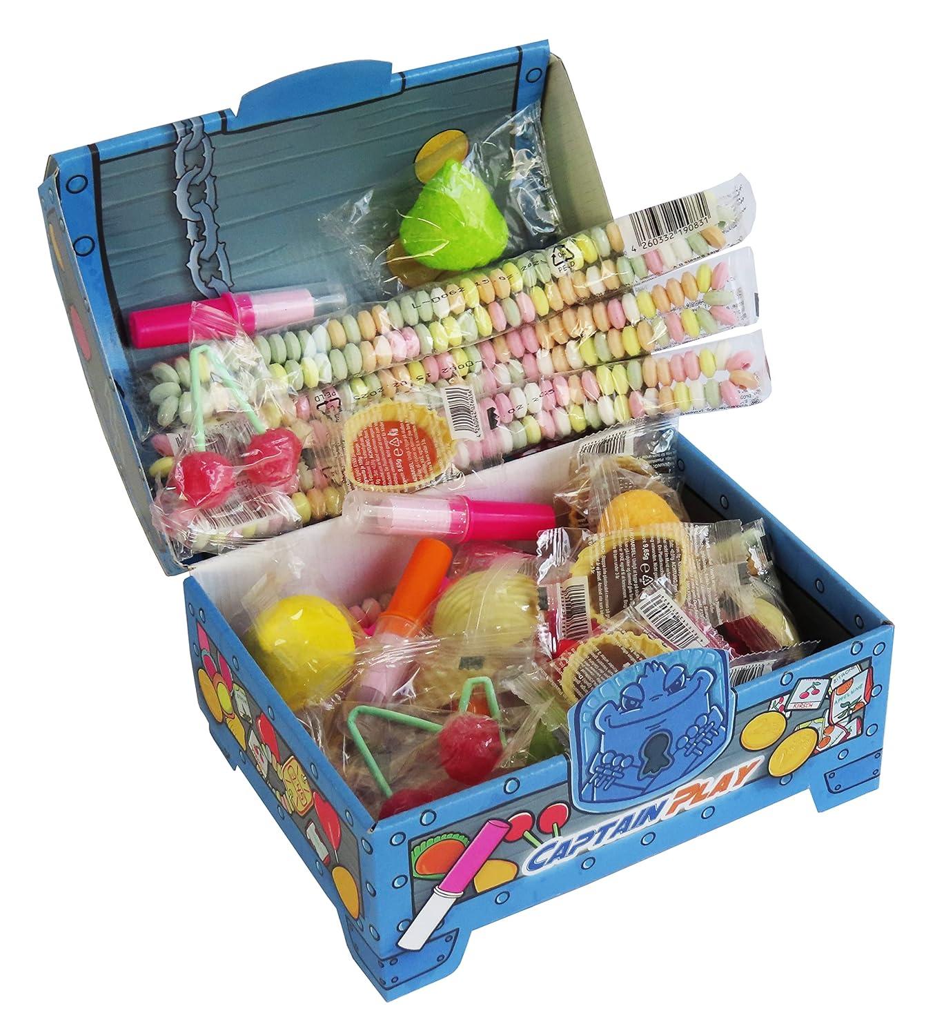 Buy Captain Play Retro Candy Treasure Chest - 400g Nostalgic Candy Box ...