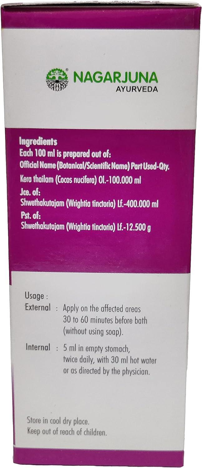 Nagarjuna Kerala Psoria Oil 100ml x 6 - Pack of 6 | Natural Psoriasis ...