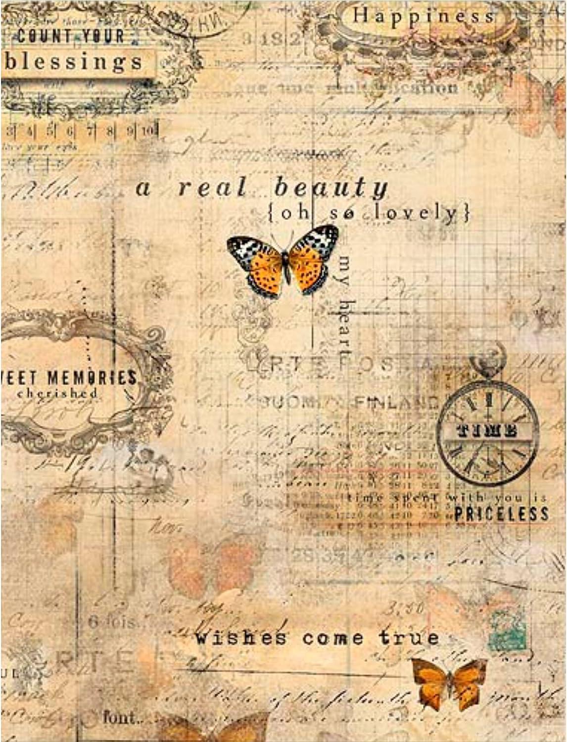 6-Pack Mixed Overlay Rice Paper 8 x 10.5 inch | Mulberry Paper Images ...