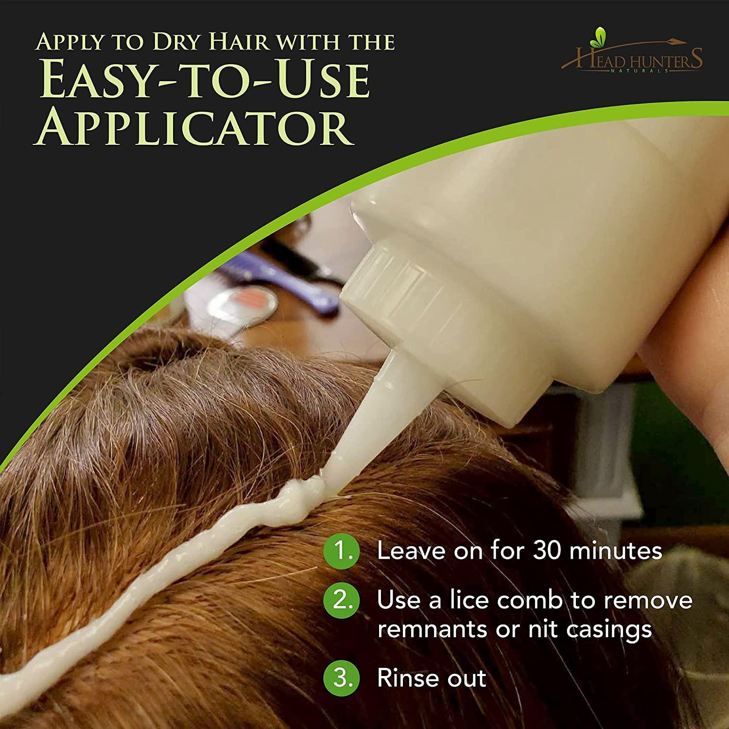 Head Hunters Wipe Out Natural Lice Treatment - 32oz All-Natural Shampoo ...