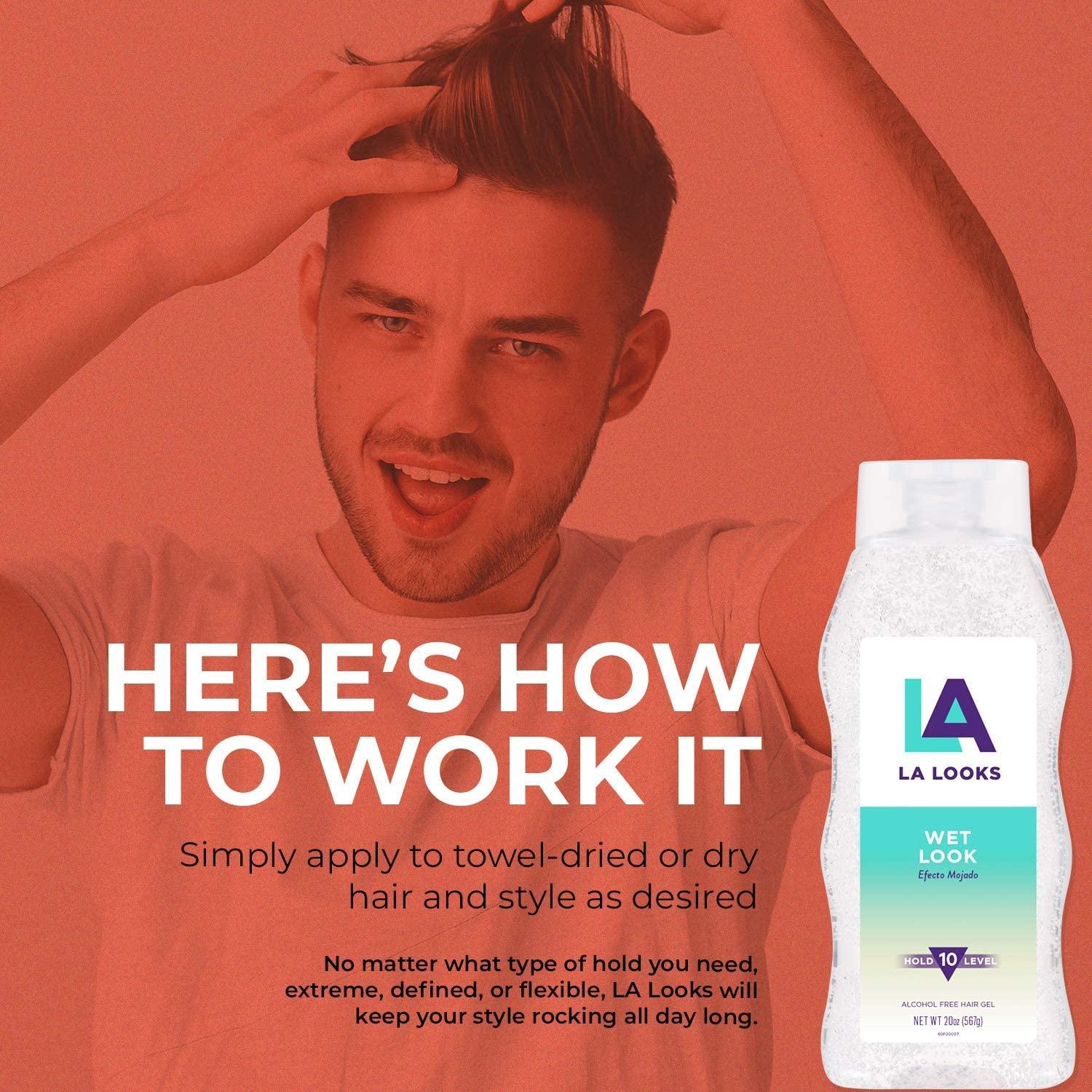 LA Looks Gel 10 Wet Looks 20 Ounce Clear 2 Pack - 591ml x 2 | Buy Now ...