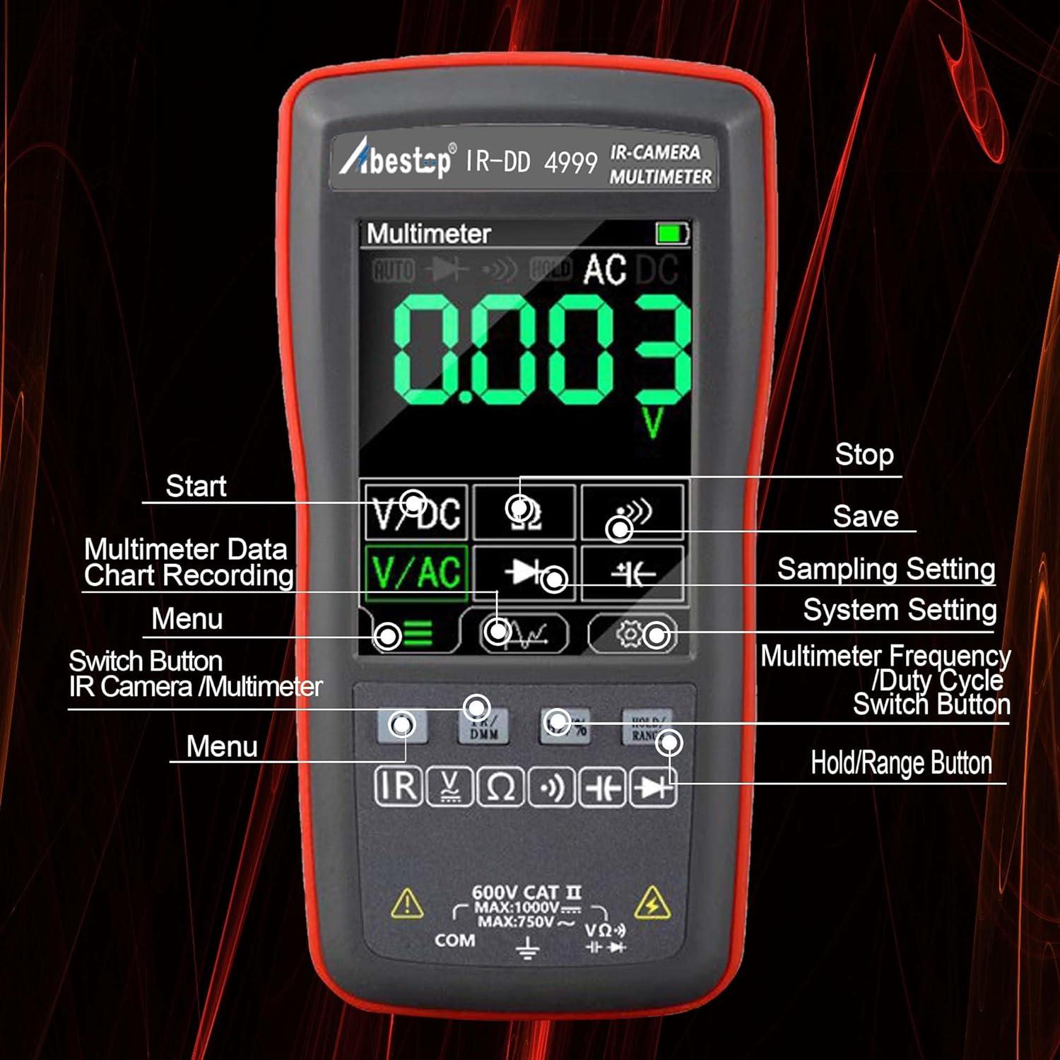 2 in 1 Thermal Imaging Camera & Digital Multimeter - 10 800 Pixels 20Hz ...
