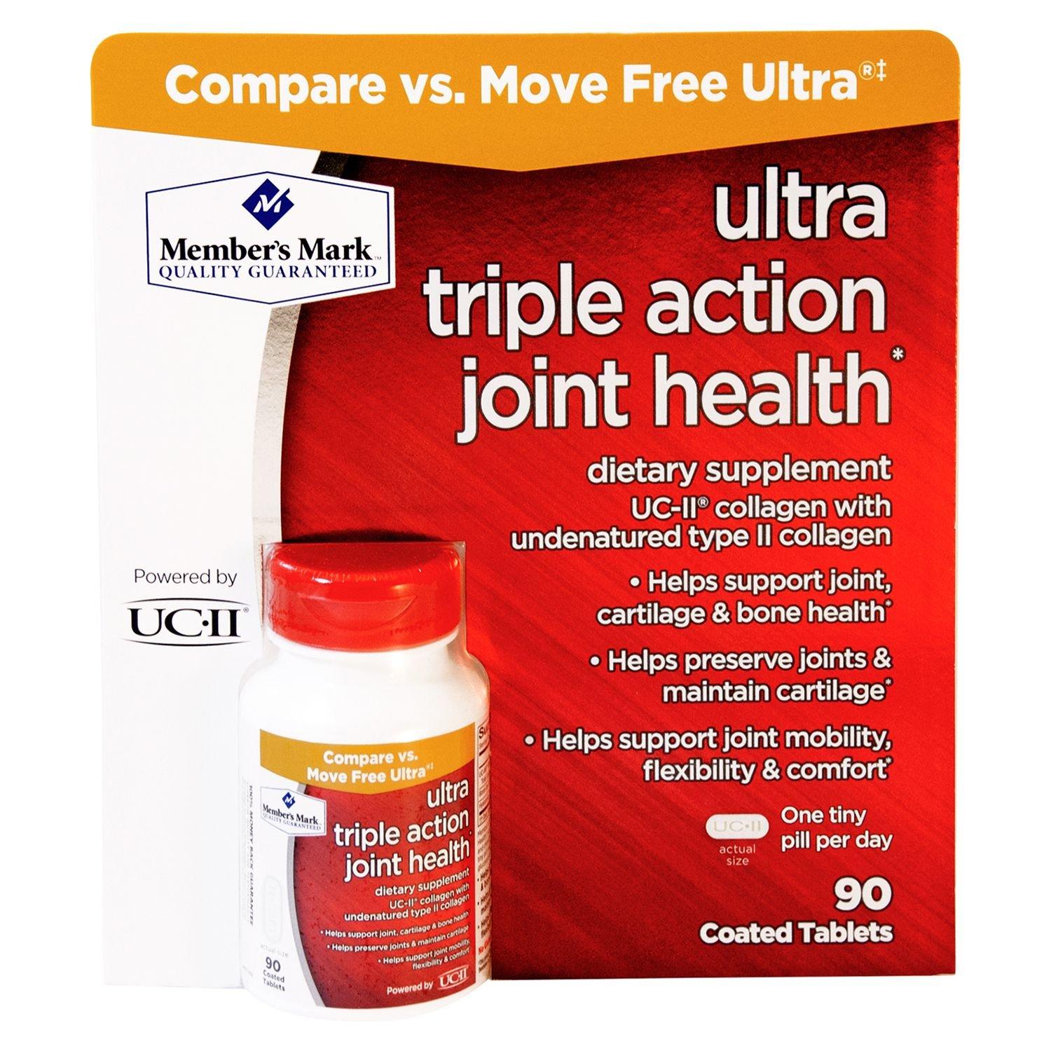 Member's Mark Ultra Triple Action Joint Health 90 Tablets - Joint ...