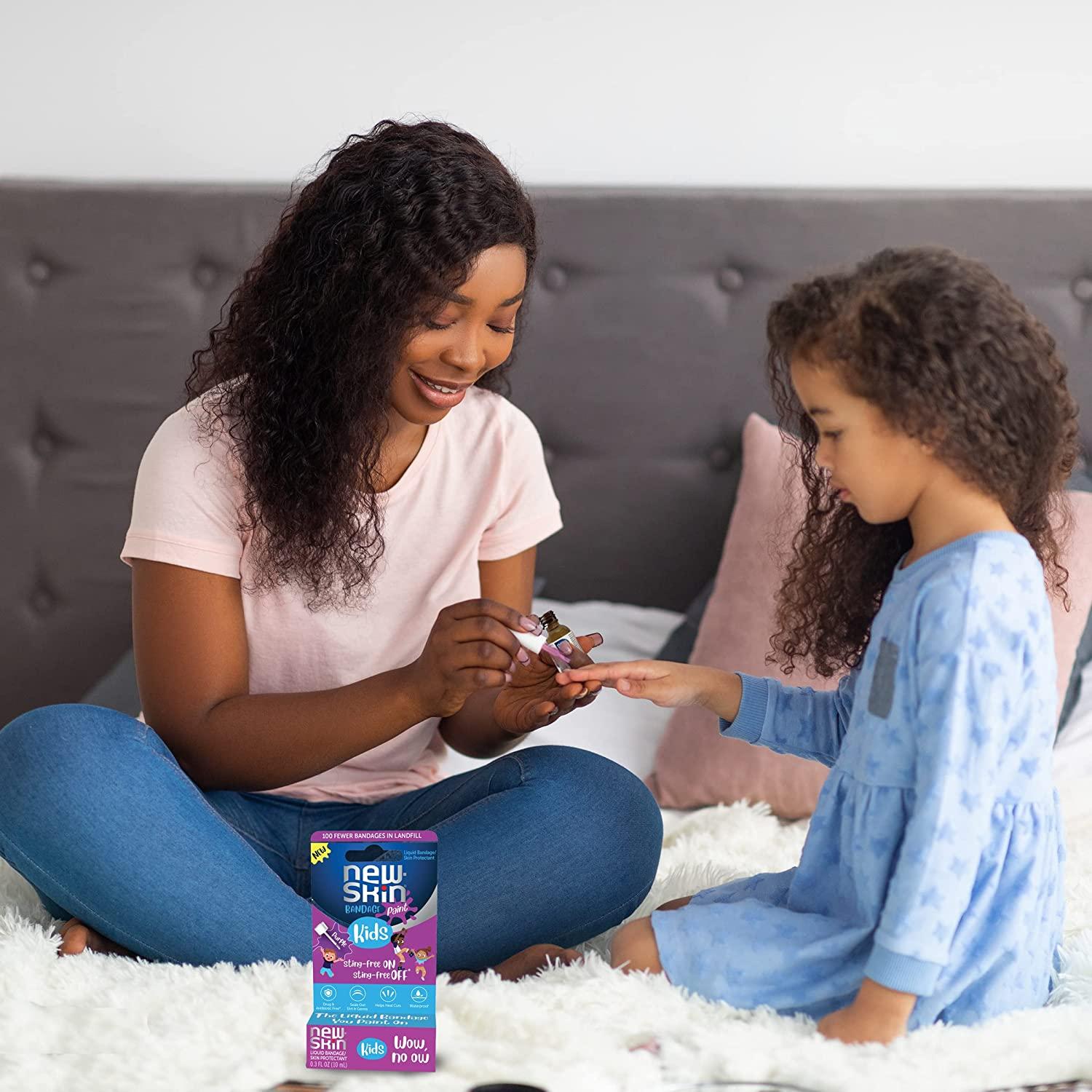 NEW-SKIN Kids Liquid Bandage Paint - Sting-Free Waterproof Bandage for ...