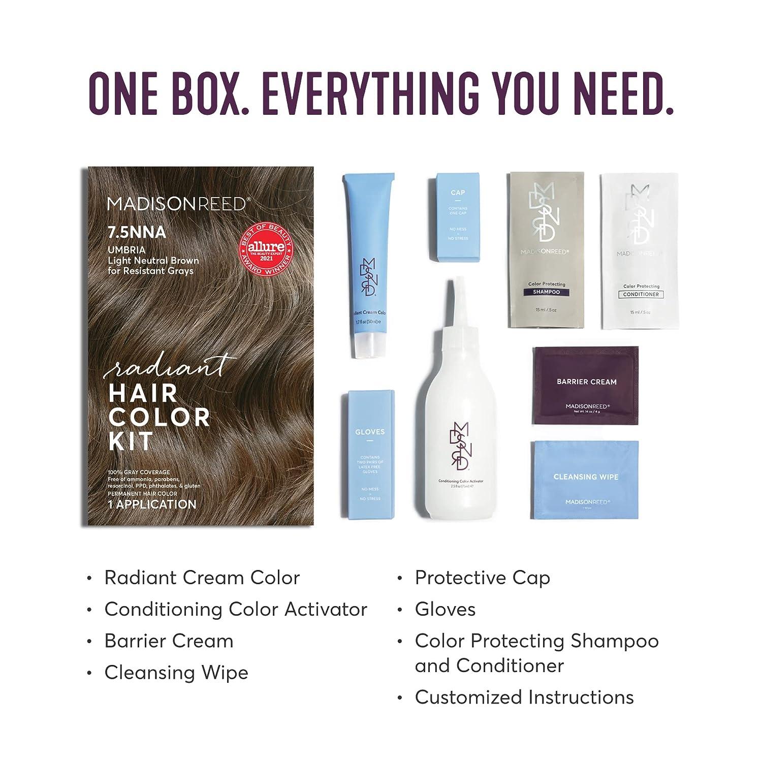 Madison Reed Umbria Light Brown Hair Color Kit - 7.5NNA (Shades of ...