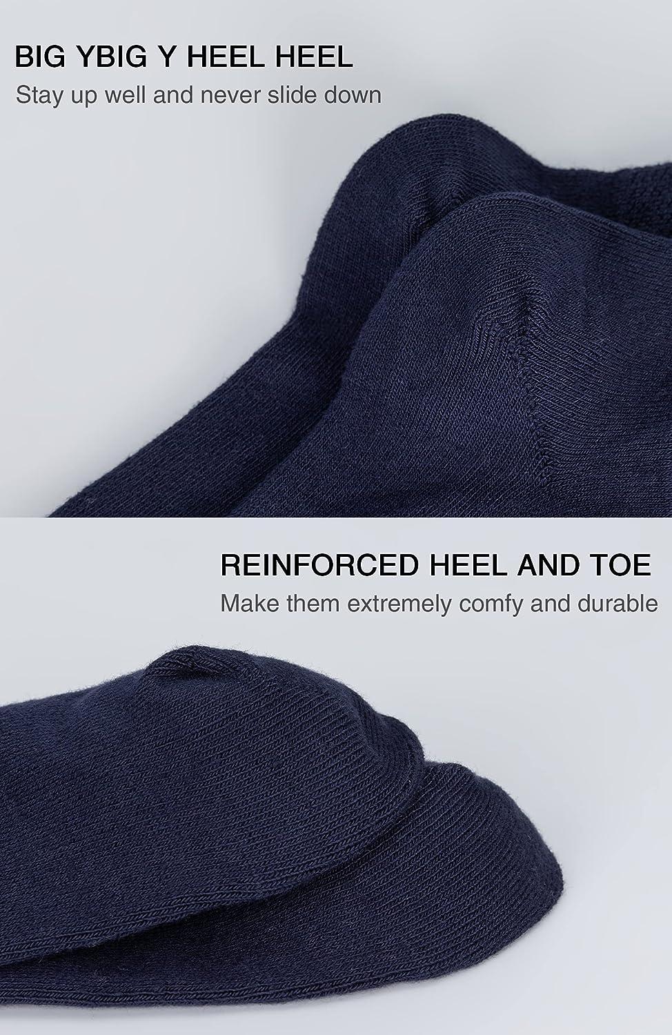 Athlemo Diabetic Ankle Socks 9-11 - 4 Pairs Bamboo Non-Binding Wide ...