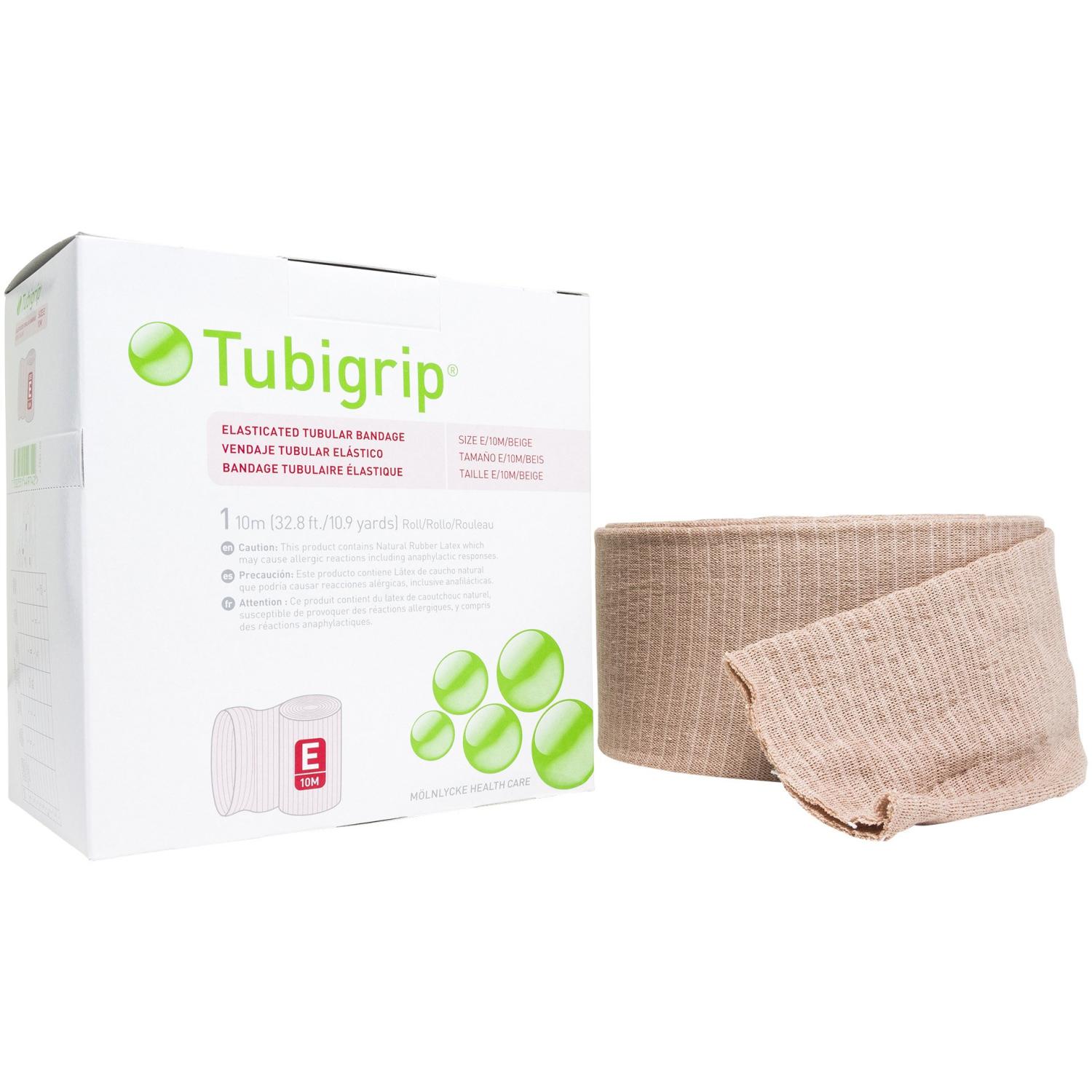 Molnlycke Tubigrip 10M Size E - Large Ankle, Medium Knee, Small Thigh ...