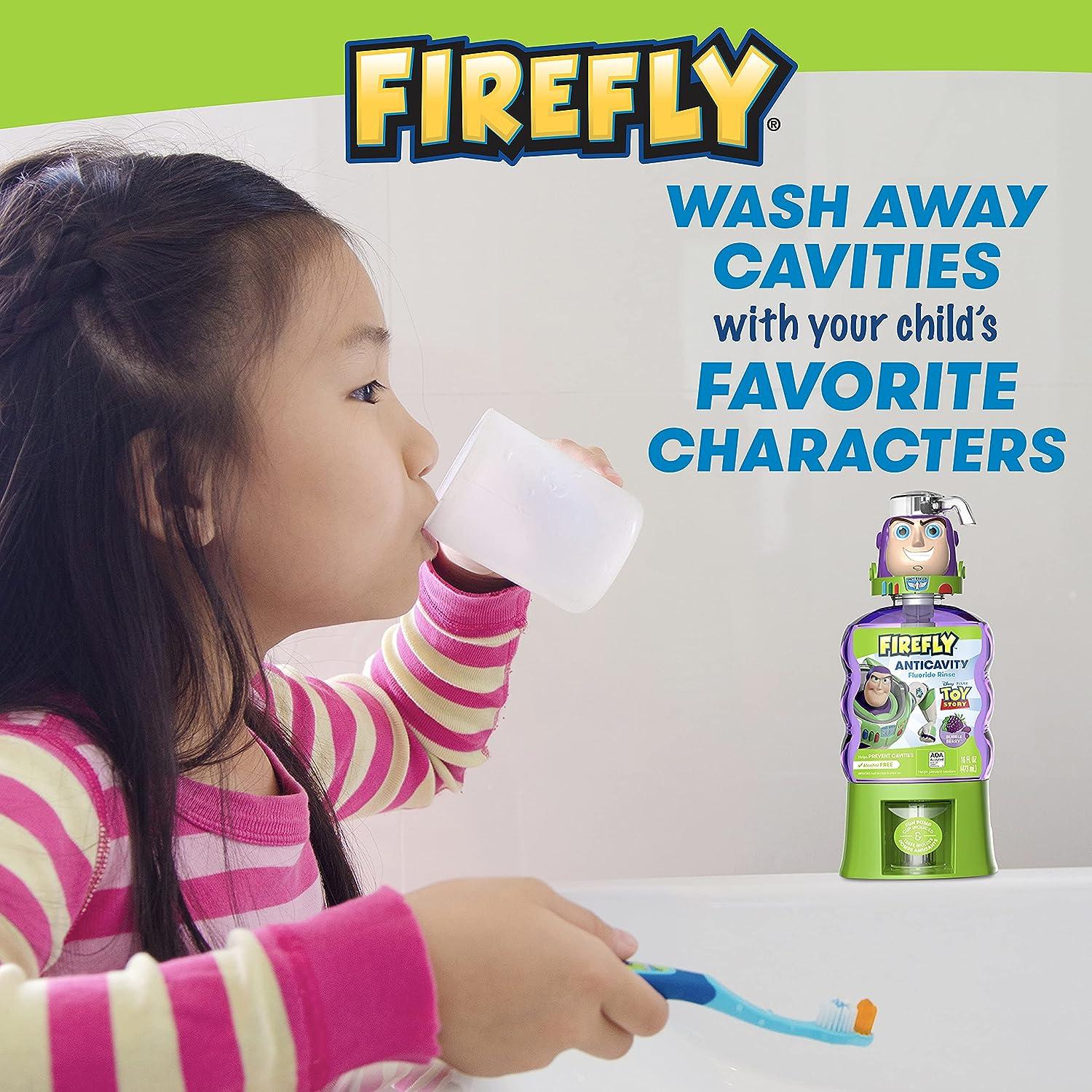 Firefly Toy Story Bubble Berry Fluoride Rinse 16oz - ADA Accepted ...
