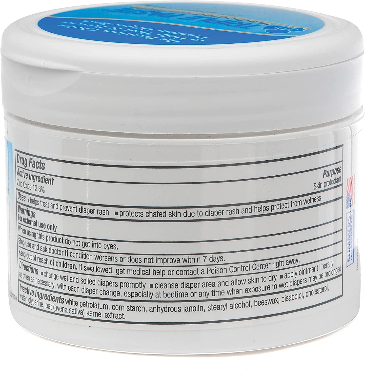 Triple Paste Diaper Rash Cream 8oz with Zinc Oxide - Hypoallergenic ...