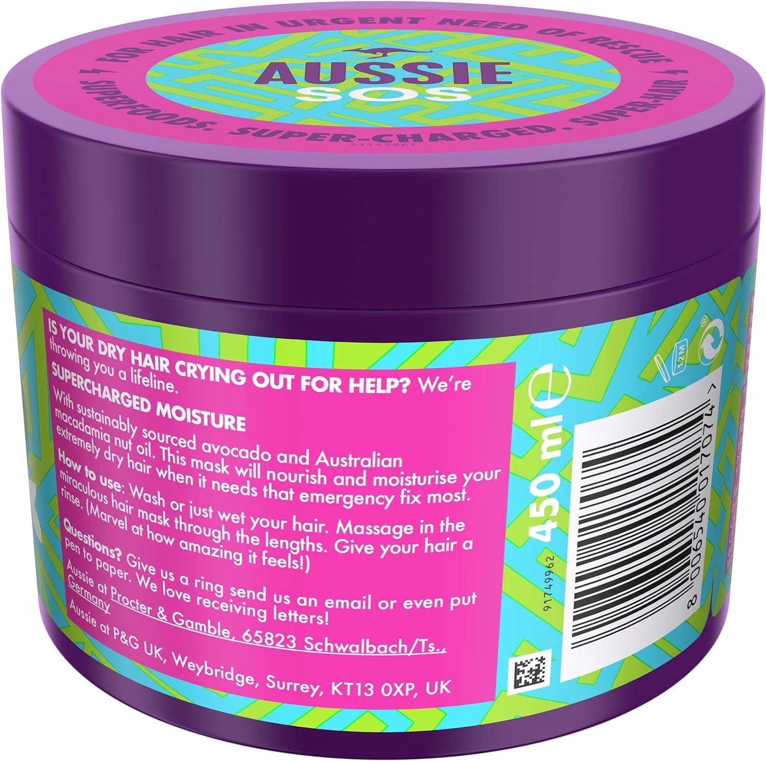 SOS Hair Mask with Australian Jojoba Seed Oil & Superfoods 450ml ...