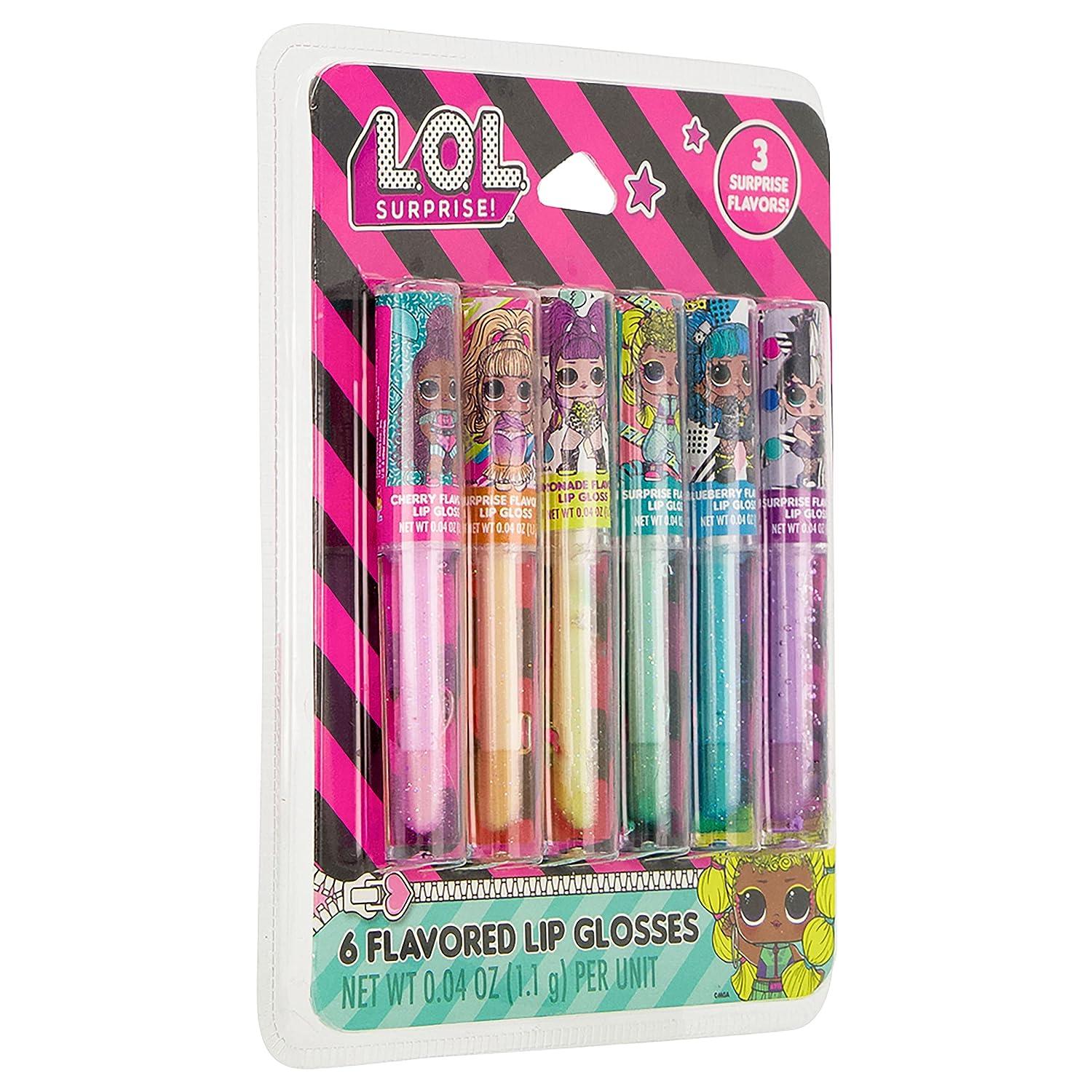 LOL Surprise 6 Piece Lip Gloss Set - Fun and Colorful Beauty Collection ...
