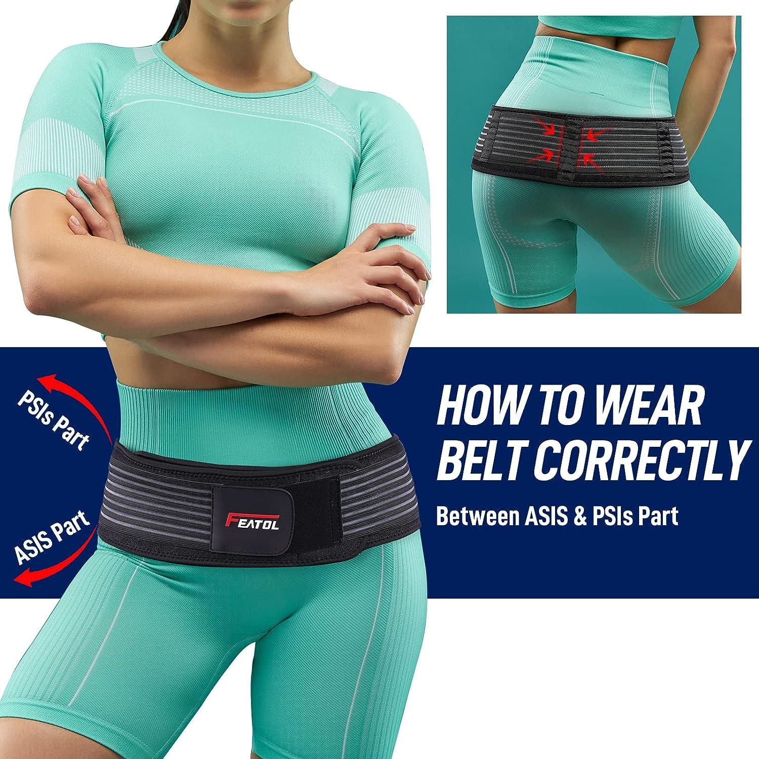FEATOL Sacroiliac Hip Belt- Si Joint Brace for Men and Women ...