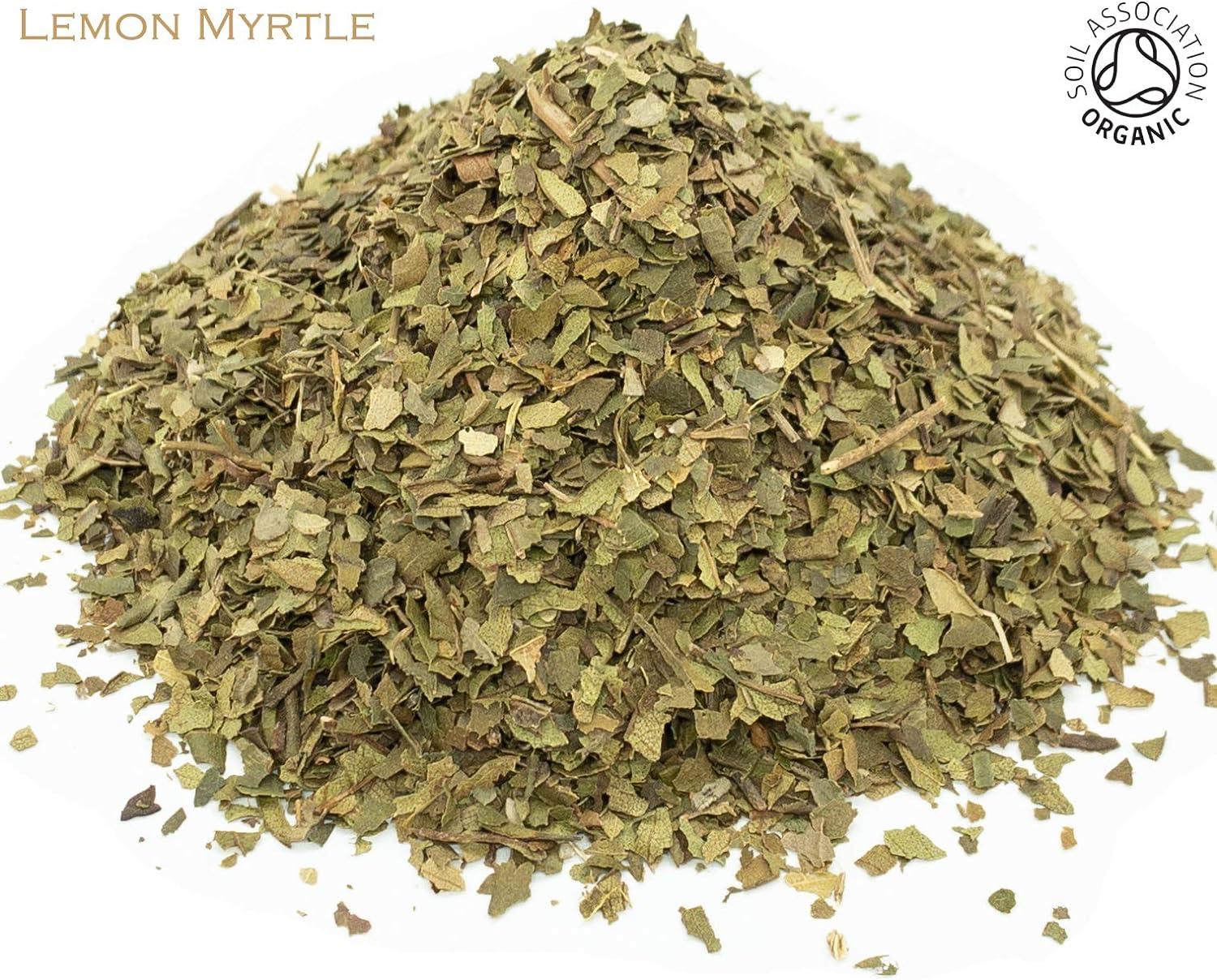 Organic Lemon Myrtle Pure Herbal Infusion (25 Unbleached Tea Bags - 50g ...