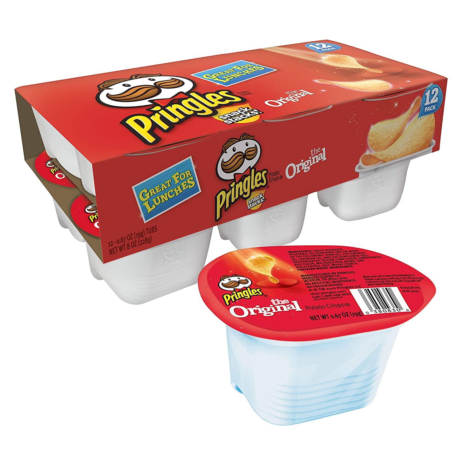 Pringles Original Potato Crisps Chips - 12 Count 8 Oz Tray | Buy Now ...