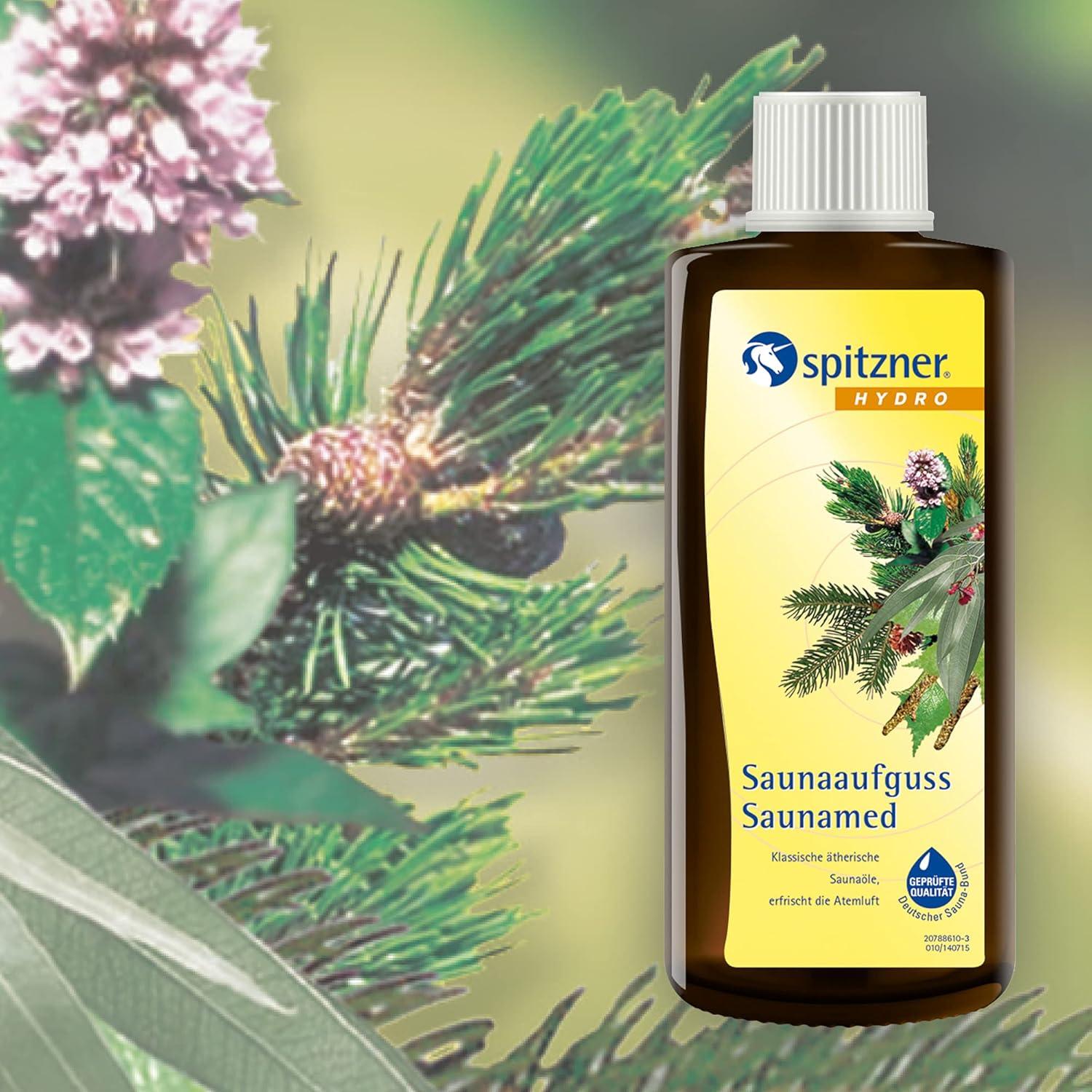 Sauna Infusion 'Saunamed' by Spitzner (190 ml) - Premium Aromatherapy for Relaxation & Wellness ...