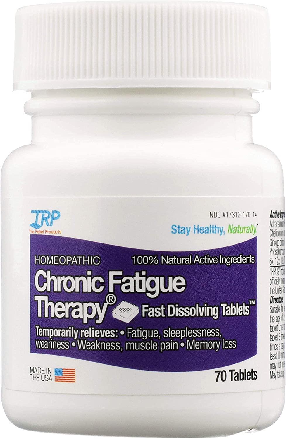 Chronic Fatigue Relief Tablets - Fast Dissolving 70 Ct for Energy ...