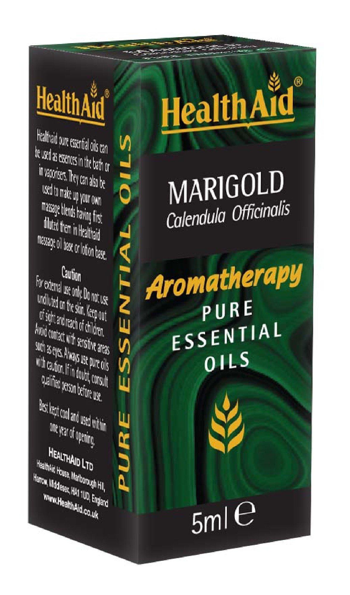HealthAid Marigold Oil (Tagetes Glandulifera) 5ml - Pure Essential Oil ...