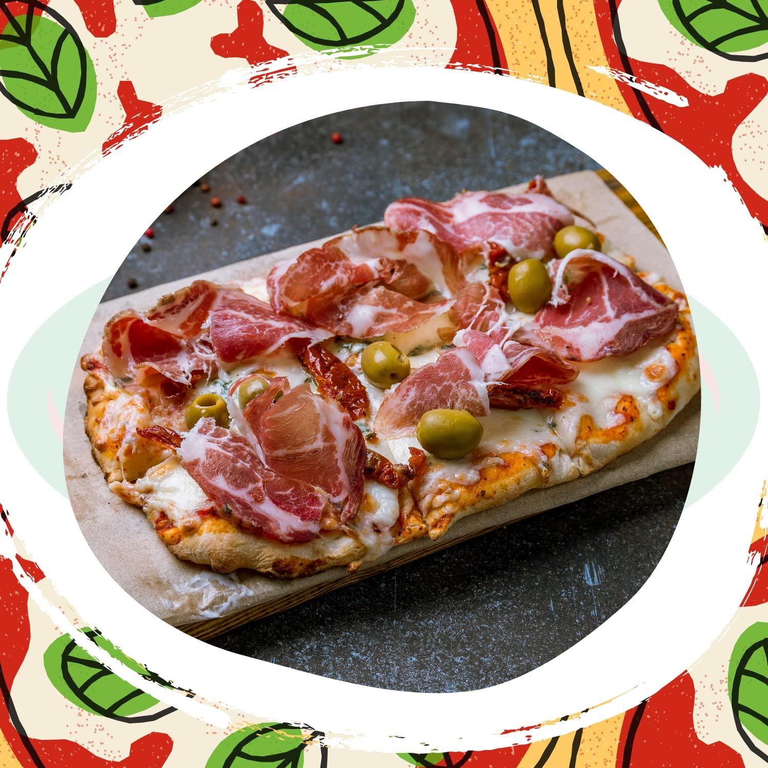 Valle del Crati Pinsa Bases - 6 Pre-Cooked Italian Pinsa Ready in 5 ...