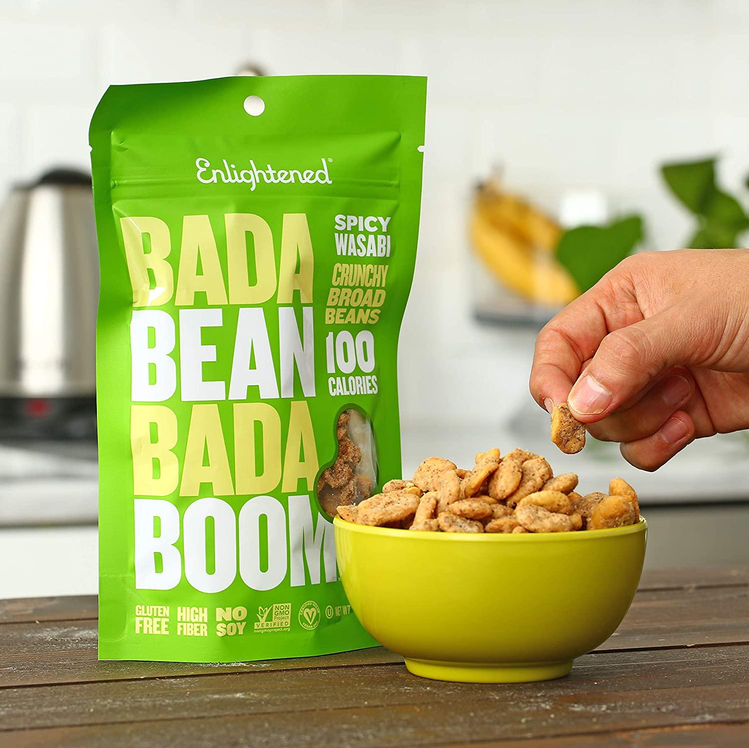 Bada Bean Bada Boom Spicy Wasabi - Plant-Based Protein Snack, Gluten ...