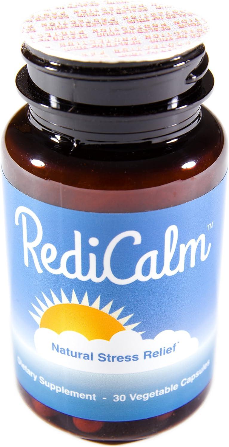 RediCalm Natural Stress Relief Supplement - Non-GMO, Vegan, Gluten-Free ...
