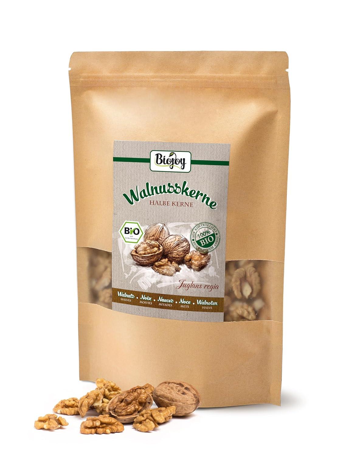 Buy Biojoy Organic Walnut Kernels 500g | Premium Shelled Walnuts ...