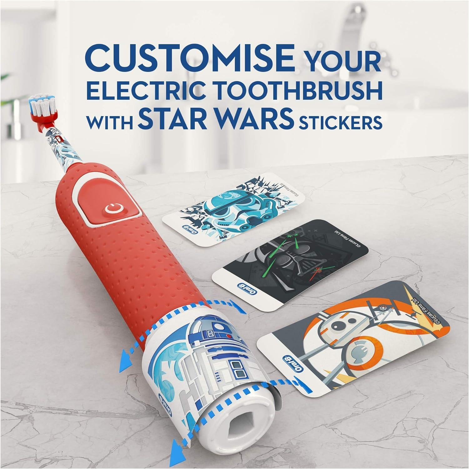 Oral-B Kids Electric Rechargeable Toothbrush with Disney Star Wars ...