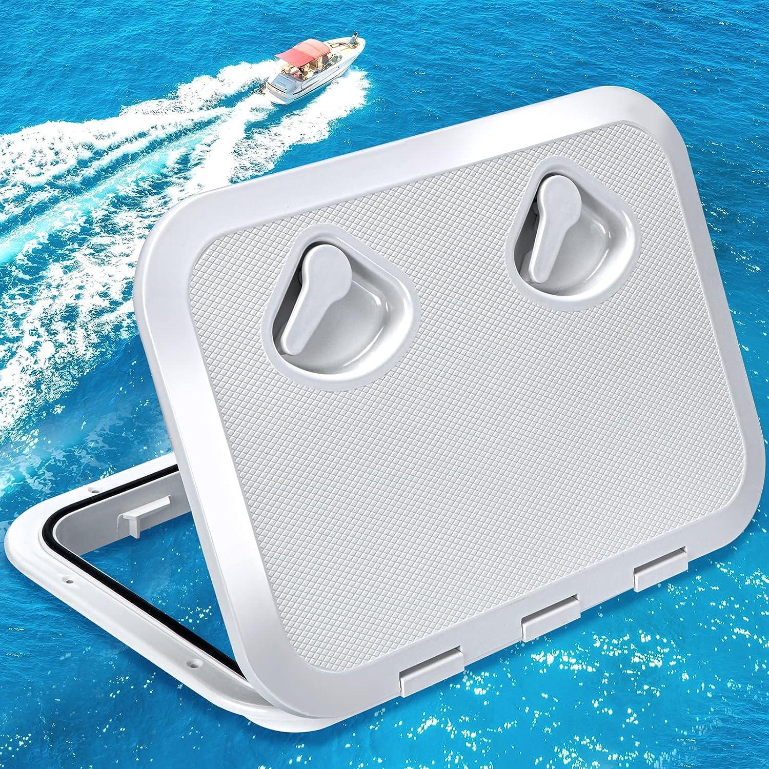 SmartMarine White Marine Deck Access Hatch 17.3x12.4 - Rectangle Boat ...