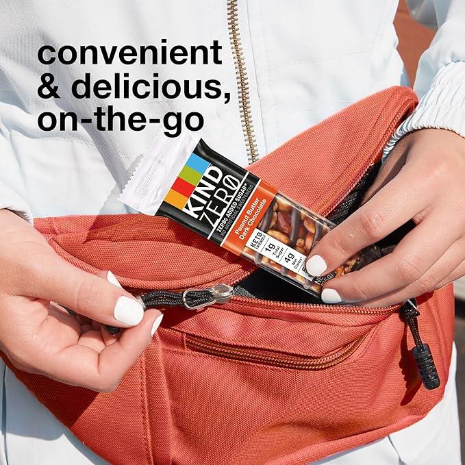 KIND ZERO Added Sugar Bars Keto Friendly Snacks Variety Pack 6.2oz Box ...