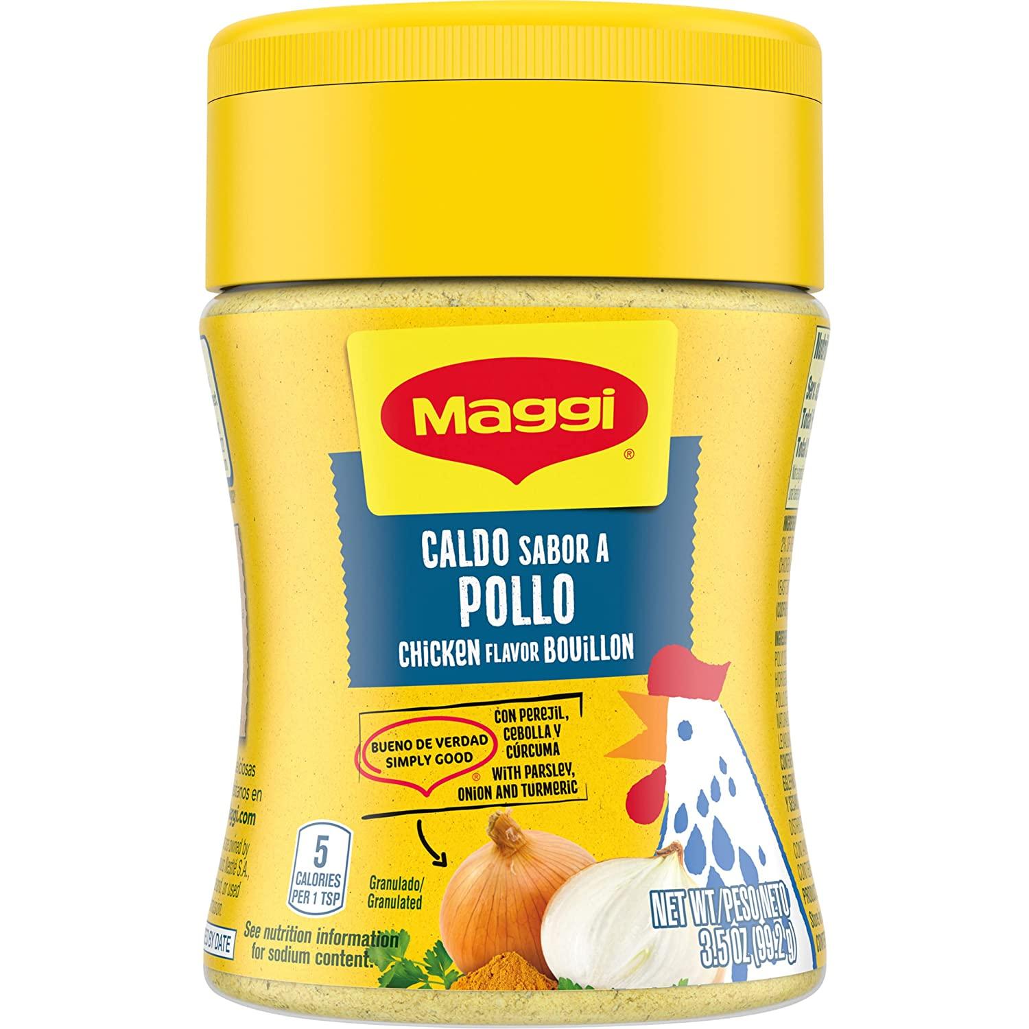 Maggi Granulated Chicken Flavor Bouillon 3.5 oz - Savory Seasoning for ...