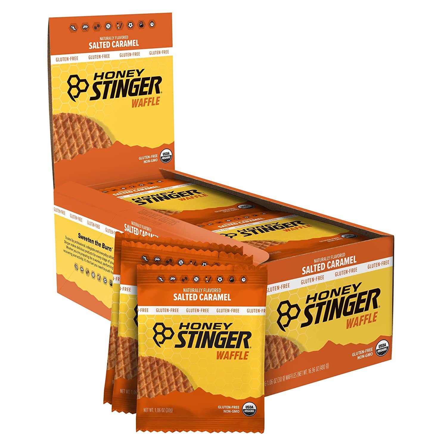 Honey Stinger Organic Gluten Free Salted Caramel Waffle | Energy ...